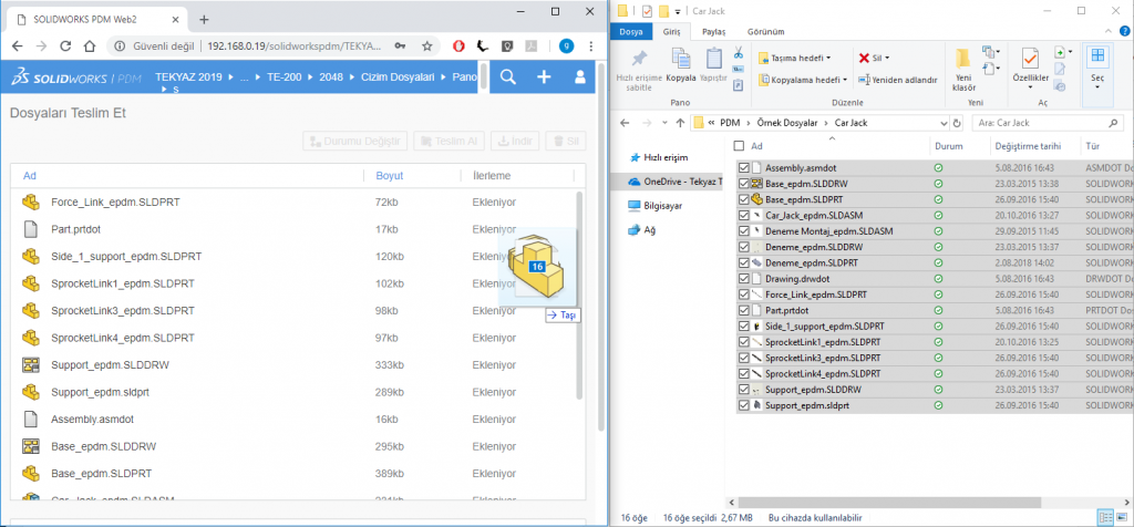 SOLIDWORKS PDM 2019 - Yeni WEB2 Arayüzü ve Özellikleri - TEKYAZ Blog