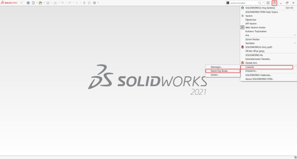 SOLIDWORKS Lisans Aktivasyonu ve Transferi - TEKYAZ Blog