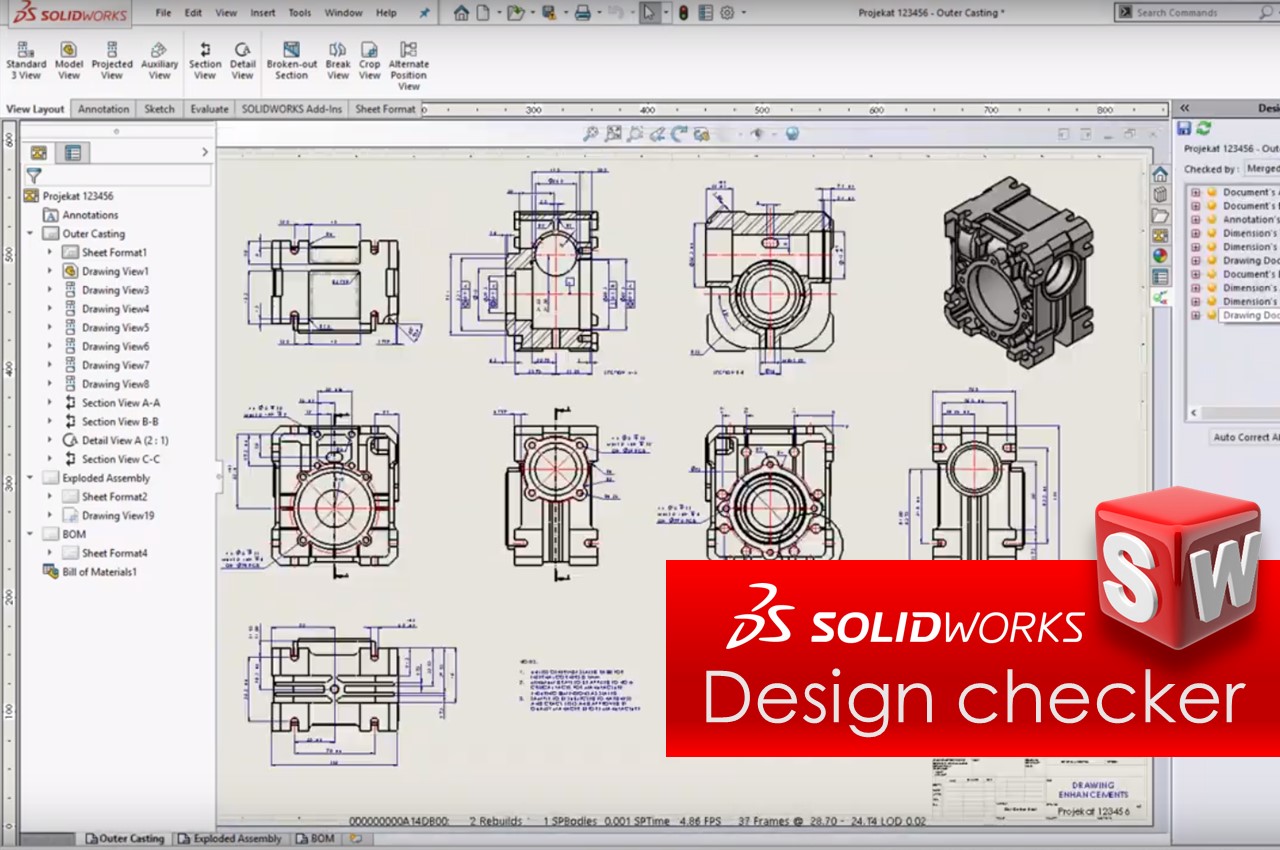 SOLIDWORKS Tasarım Denetleyicisi ile Sarkan Ölçülerin Tespiti - TEKYAZ Blog