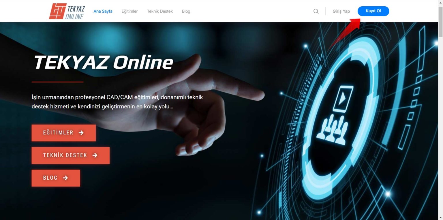 TEKYAZ Online Platformu Kayıt İşlemi - TEKYAZ Blog