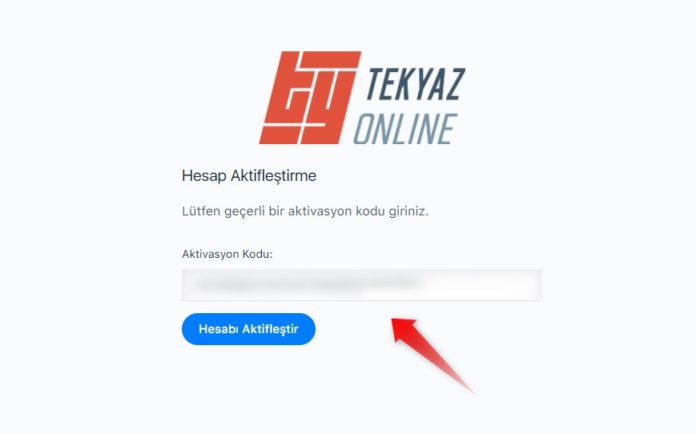 TEKYAZ Online Platformu Kayıt İşlemi - TEKYAZ Blog