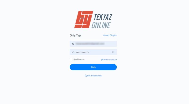 TEKYAZ Online Platformu Kayıt İşlemi - TEKYAZ Blog