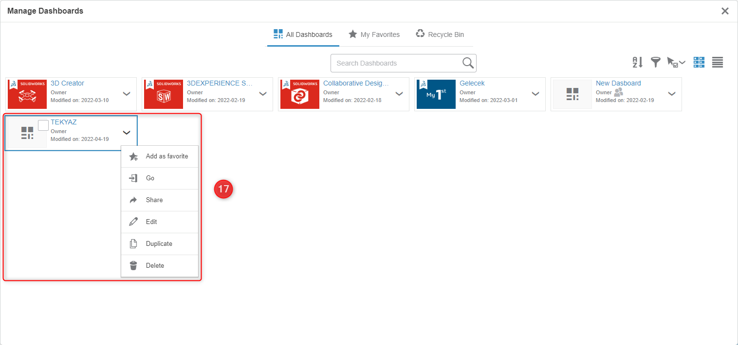 3DEXPERIENCE 3DDashboard Kullanımı - TEKYAZ Blog