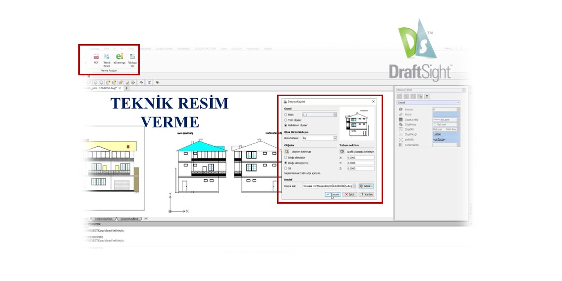 DraftSight-Teknik Resim Verme - TEKYAZ Blog