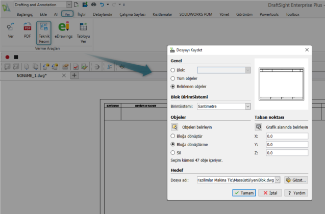 DraftSight-Teknik Resim Verme - TEKYAZ Blog