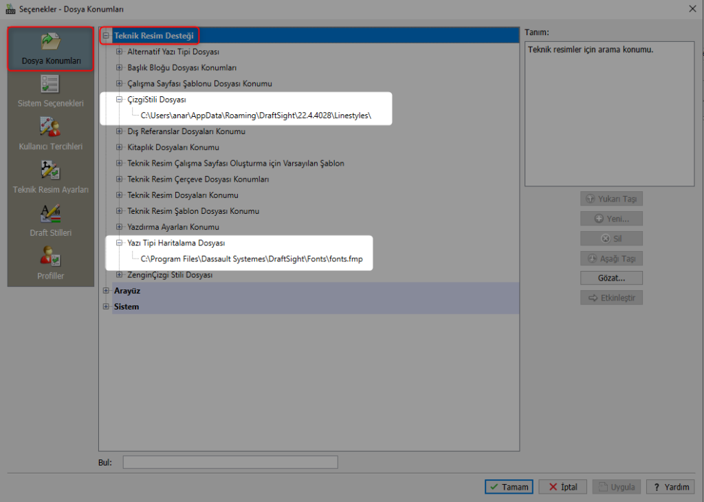 DraftSight-Yeni Yazı Tipi ve Çizgi Stili Ekleme - TEKYAZ Blog DraftSight-Yeni Yazı Tipi ve Çizgi Stili Ekleme - TEKYAZ Blog