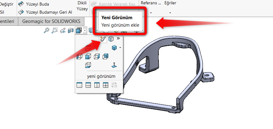 Yeni Görünüm Ekleme