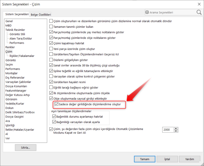 Ölçümlendirerek Çizim Yapma