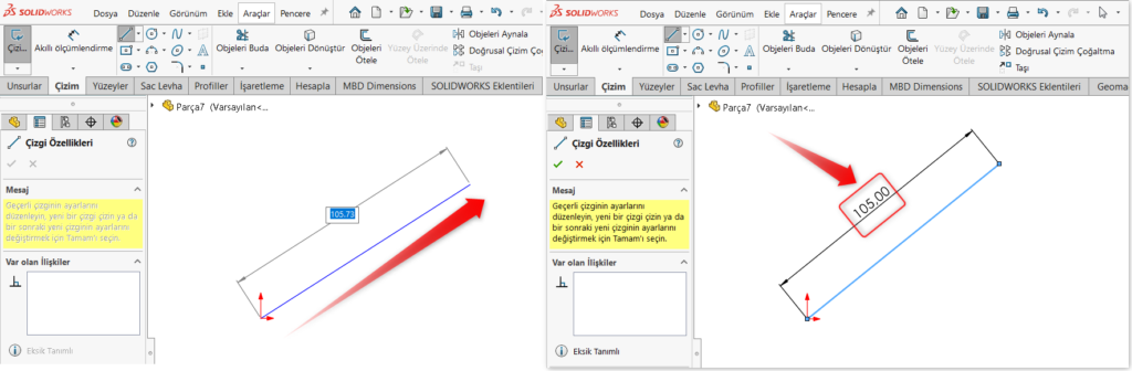 Ölçümlendirerek Çizim Yapma