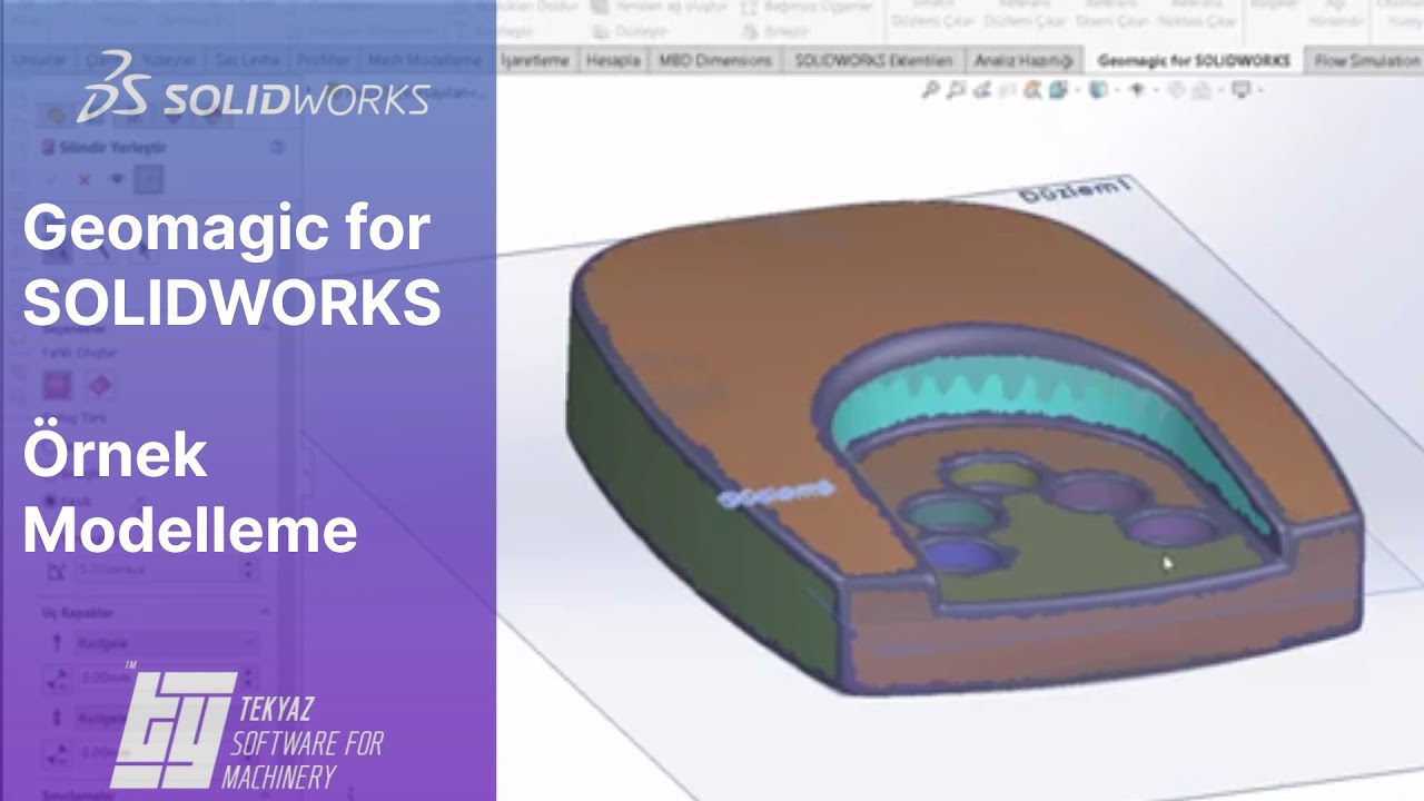 Geomagic for SOLIDWORKS - Örnek Modelleme - TEKYAZ Blog