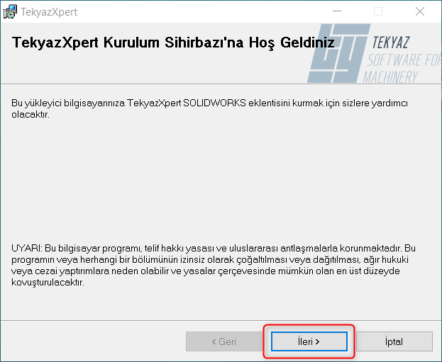 TEKYAZXpert Kurulum, Aktivasyon ve Güncelleme - TEKYAZ Blog