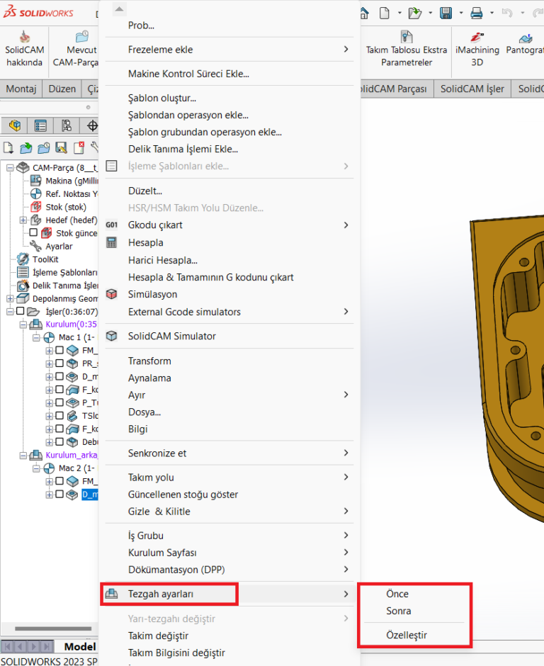 SETUP - SolidCAM Kurulum Atama - TEKYAZ Blog