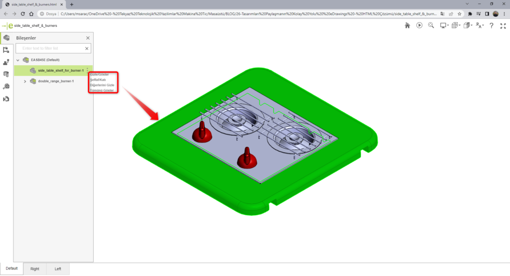 Tasarımları Paylaşmanın Kolay Yolu : eDrawings - HTML Çözümü - TEKYAZ Blog