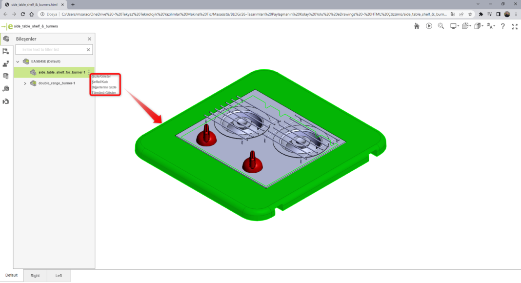 Tasarımları Paylaşmanın Kolay Yolu : eDrawings - HTML Çözümü - TEKYAZ Blog