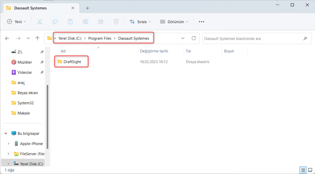 DraftSight Temiz Kurulum - TEKYAZ Blog