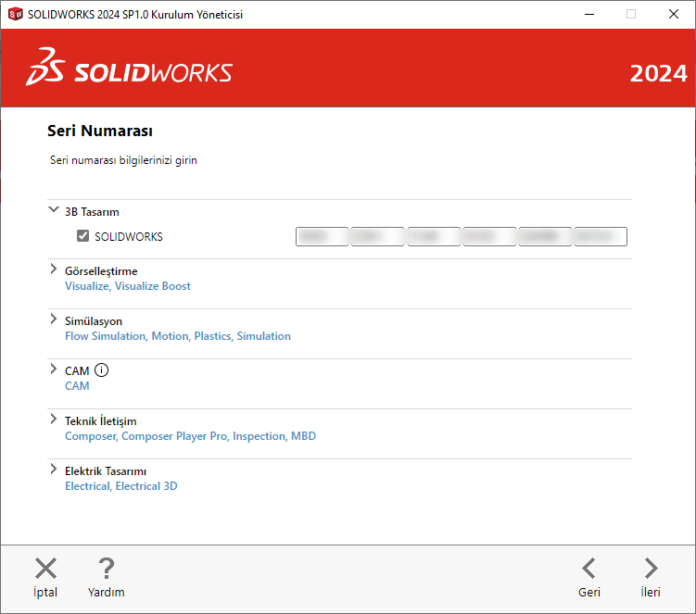2024 SOLIDWORKS Kurulumu - TEKYAZ Blog