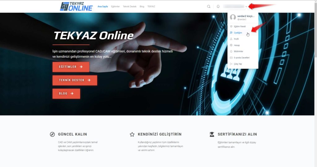 Tekyaz Online Premium Kodu ile Eğitimlere Ücretsiz Giriş