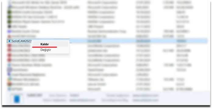 SolidCAM Lisans Transferi/Kaldırma - TEKYAZ Blog
