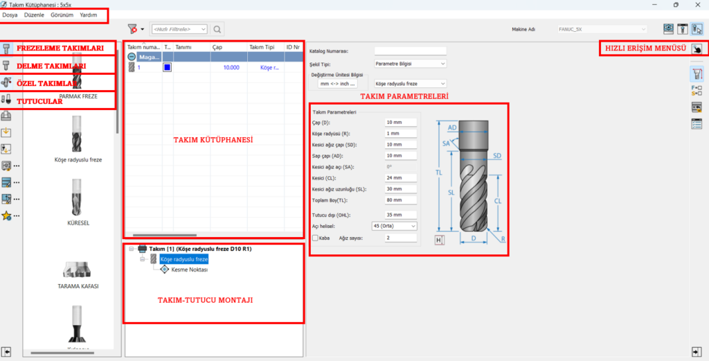 SolidCAM Toolkit-Takım Kütüphanesi - TEKYAZ Blog