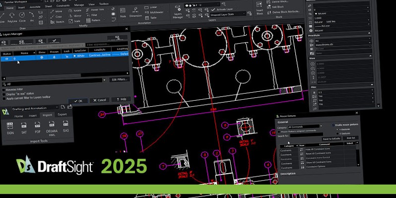 DraftSight 2025 Yenilikleri - TEKYAZ Blog